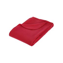 Atmosphera Créateur d'intérieur Fleecedecke in rot | Gr.: onesize