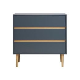 ebuy24 Kommode Bisley Dunkelgrau 80 x 40 cm | Gr.: onesize