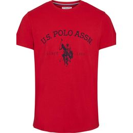 U.S. Polo Assn. T-Shirt 'UMARCHIBALD' Herren Gr&ouml;&szlig;e XXL dunkelrot / schwarz