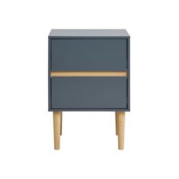 ebuy24 Beistelltisch Bisley Dunkelgrau 40 x 35 cm | Gr.: onesize