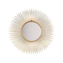 Beliani Dekospiegel CILLY in Gold - (W) 80 x (H) 80 x (L) 3 cm | Gr.: onesize