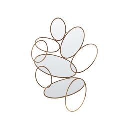 Beliani Dekospiegel DECIZE in Gold - (W) 113 x (H) 77 x (L) 2 cm | Gr.: onesize