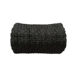 styleBREAKER Strick Stirnband in Schwarz-Dunkelgrau | Gr.: onesize