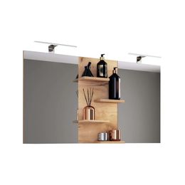 ebuy24 Badspiegel Budasi Eiche 112 x 12 cm | Gr.: onesize