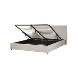 Beliani Bettgestell LAVAUR in Beige - (W) 203 x (H) 100 x (L) 220 cm | Gr.: onesize
