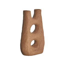 Beliani Blumenvase UARU in Braun - (W) 15 x (H) 27 x (L) 8 cm | Gr.: onesize