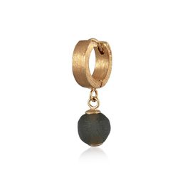Kuzzoi Ohrringe 925 Sterling Silber Kugel in Gold | Gr.: onesize