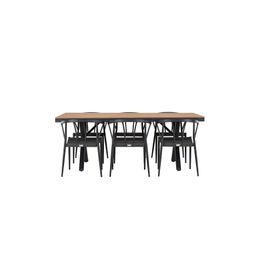 ebuy24 Gartenset GarciaStina Schwarz 100 x 200 cm | Gr.: onesize
