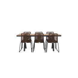 ebuy24 Gartenset GarciaLindos Schwarz 100 x 200 cm | Gr.: onesize