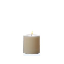 Deluxe Homeart LED Kerze Mia Echtwachs flackernd H: 10cm D: 10cm in creme | Gr.: onesize