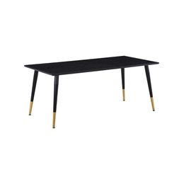 ebuy24 Esstisch Dipp Schwarz 90 x 180 cm | Gr.: onesize