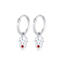 Elli Ohrringe 925 Sterling Silber Hirsch, Rentier in Silber | Gr.: onesize