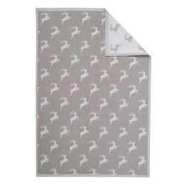 Framsohn 6er Set: Geschirrtuch Hirsch All over in Beige - (L) 75 x (B) 50 cm | Gr.: onesize