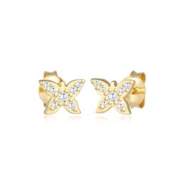 Elli Ohrringe 925 Sterling Silber Blume in Gold | Gr.: onesize