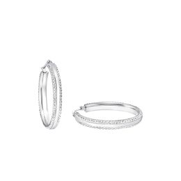 Amor Creolen Edelstahl, IP Silber in Silber | Gr.: onesize