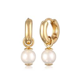 Kuzzoi Ohrringe 925 Sterling Silber Kugel in Gold | Gr.: onesize