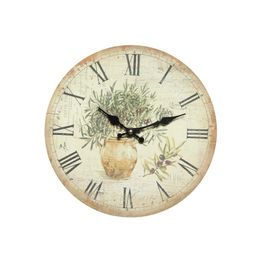 AMBIENTE HAUS Oliven Wanduhr 28 cm | Gr.: onesize
