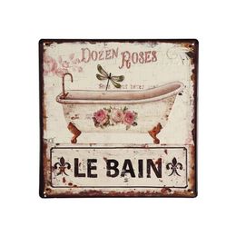AMBIENTE HAUS Metallbild - Le Bain 30x30cm | Gr.: onesize