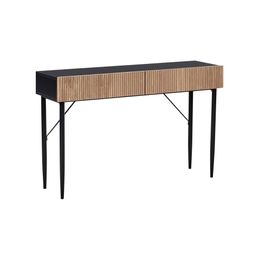 Beliani Konsolentisch BLYTHE in Schwarz/Braun - (W) 120 x (H) 75 x (L) 35 cm | Gr.: onesize