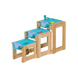 Happy People Wasser-Spieltisch 3er Set mit Schleusenfunktion in mehrfarbig | Gr.: onesize