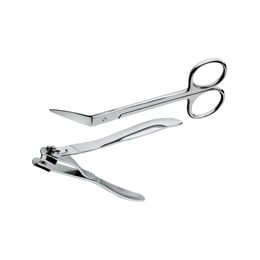 MedoVital Fußnagelschere und -clipper im 2er-Set in silber | Gr.: onesize