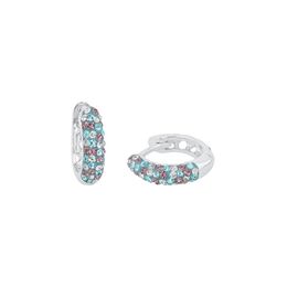 Prinzessin Lillifee Creolen Silber 925, rhodiniert in Blau | Gr.: onesize