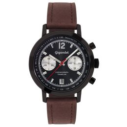 Gigandet Quarzuhr Chronograph "TRAMELAN" in Braun/Schwarz | Gr.: onesize