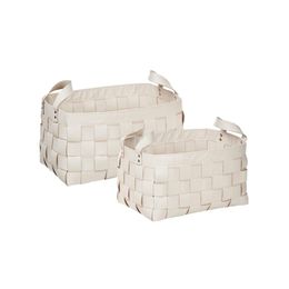 Beliani 2er-Set Korb SIPPAR in Beige | Gr.: onesize