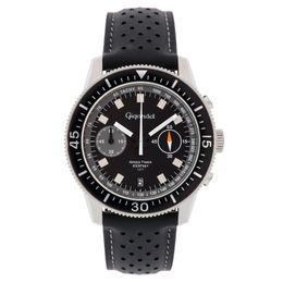 Gigandet Quarzuhr Chronograph "SPEED TIMER" in Schwarz/Silber/Grau | Gr.: onesize