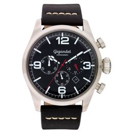 Gigandet Quarzuhr Chronograph "DAYDREAM" in Schwarz/Silber | Gr.: onesize
