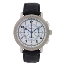 Gigandet Quarzuhr Chronograph "RED BARON IV" in Schwarz/Silber | Gr.: onesize