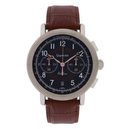 Gigandet Quarzuhr Chronograph "RED BARON IV" in Braun/Silber/Schwarz | Gr.: onesize
