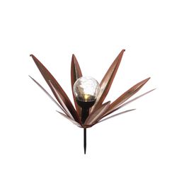 MARELIDA LED Solar Gartenstecker Blume Seerose H: 39cm in rot | Gr.: onesize