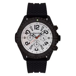 Gigandet Quarzuhr Chronograph "AQUAZONE" in Schwarz/Silber | Gr.: onesize