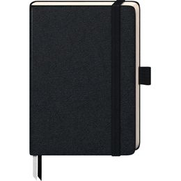 Brunnen Notizbuch Kompagnon Klassik A6 kariert 96 blatt 80g/qm schwarz | Gr.: onesize