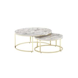 FineBuy Couchtisch "SV73779" in Gold / Golden | Gr.: onesize