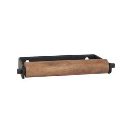 ALTUM Toilettenpapierhalter Holzrolle in schwarz | Gr.: onesize