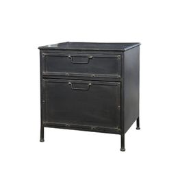 Chic Antique Factory Kommode mit 2 Schubladen in schwarz | Gr.: onesize