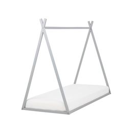 Beliani Kinderbett SAURAT in Grau - (W) 94 x (H) 161 x (L) 206 cm | Gr.: onesize