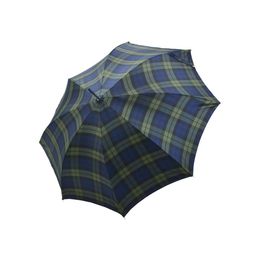 doppler MANUFAKTUR Classic Elegance Stockschirm 91 cm in check blue-green | Gr.: onesize