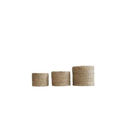 Chic Antique 3er Set Korb geflochten mit Kunststoffbeschichtung Innen in natur | Gr.: onesize