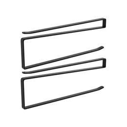 Intirilife 2x Papierrollenhalterung in Z-Form in Schwarz | Gr.: onesize