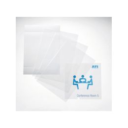 Durable EDV-beschriftbare Folie Crystal Sign refill 210x210mm Packung mit 10 ... | Gr.: onesize