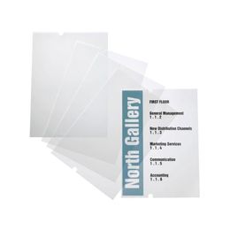 Durable EDV-beschriftbare Folie Crystal Sign refill 297x420mm Packung mit 10 ... | Gr.: onesize