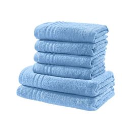 REDBEST Frottier Frottier-Set uni 6-tlg. New York in hellblau | Gr.: onesize