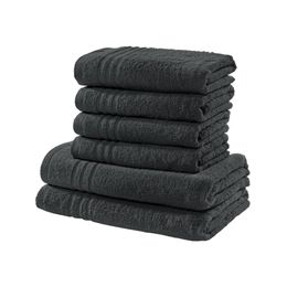 REDBEST Frottier Frottier-Set uni 6-tlg. New York in anthrazit | Gr.: onesize