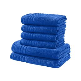 REDBEST Frottier Frottier-Set uni 6-tlg. New York in royalblau | Gr.: onesize