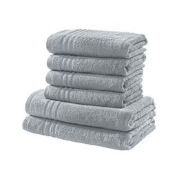 REDBEST Frottier Frottier-Set uni 6-tlg. New York in hellgrau | Gr.: onesize