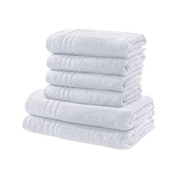 REDBEST Frottier Frottier-Set uni 6-tlg. New York in weiß | Gr.: onesize