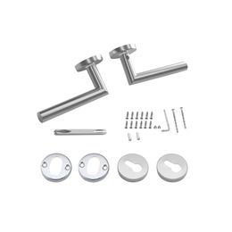 Intirilife Türklinken Set mit Schrauben in Silber | Gr.: onesize